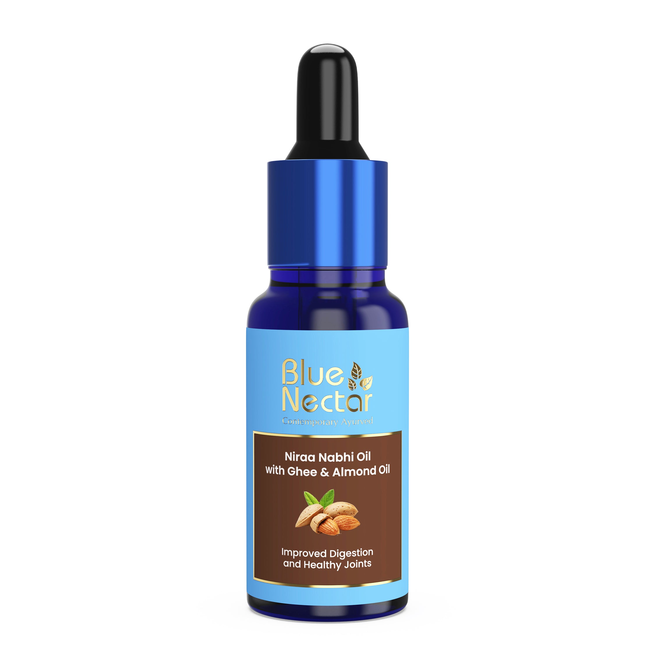Belly Button Oil with Ghee for Digestion & Joint Support – Blue Nectar